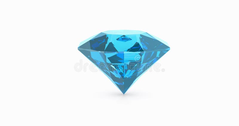 Rotating blue diamond stock footage. Video of gemstone - 304640640