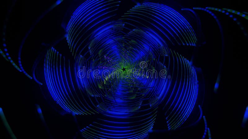 Rotating Blue Green Star Shape Background VJ Loop. Stock Video - Video ...