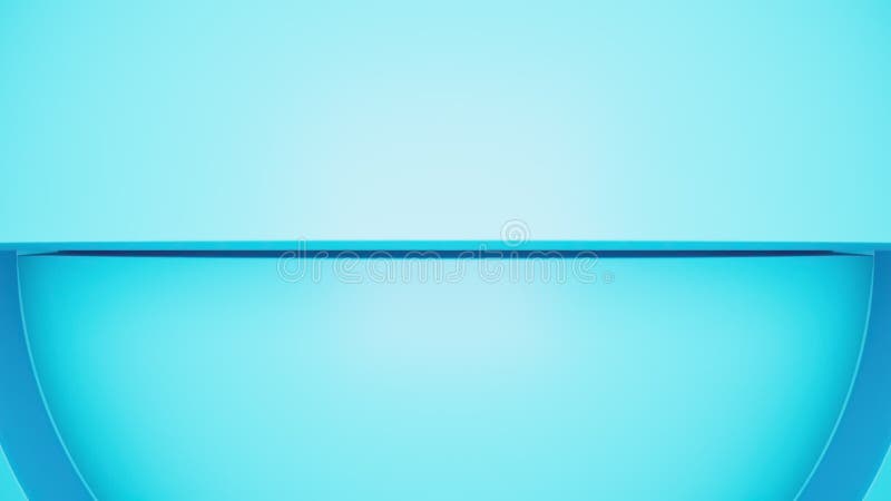 Rotating Blue Semispheres. Modern Geometric Hemisphere Loop Animation ...