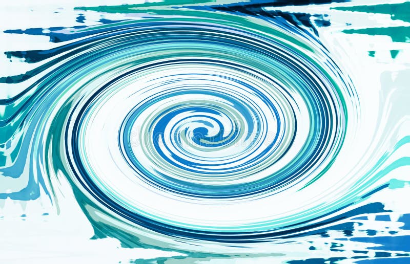 Rotating Blue and White Shapes Stock Illustration - Illustration of ...