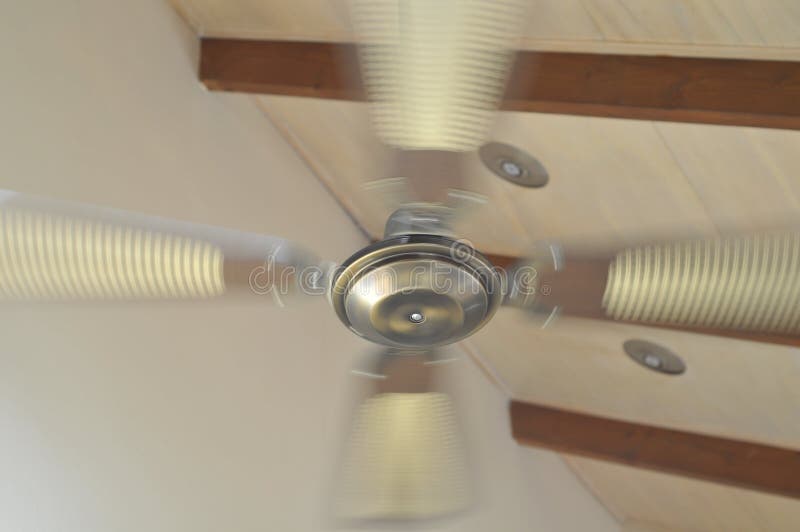 Rotating ceiling fan stock photo. Image of bladed, cover - 49392716