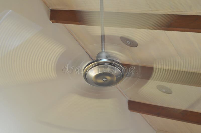 Rotating ceiling fan stock image. Image of rotate, blur - 49392717