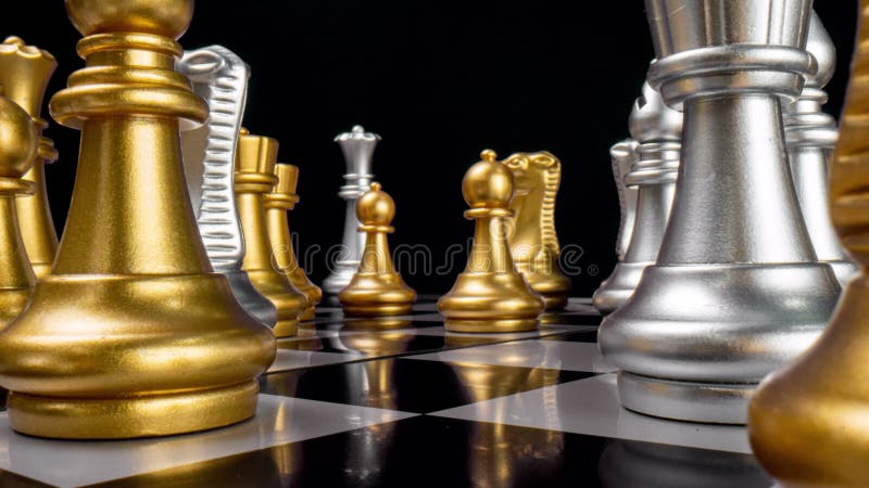 Rotating Chessboard with Pieces and Digital Graphics Elements, Chess ...