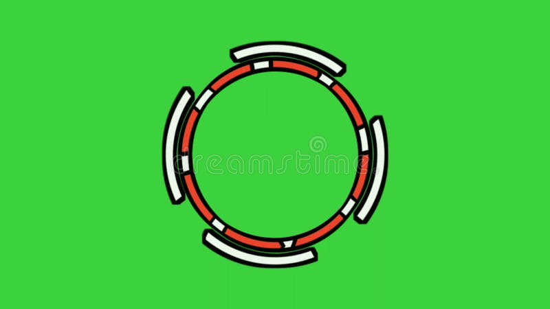 Rotating Circle Border Animation on Green Screen Stock Footage - Video ...