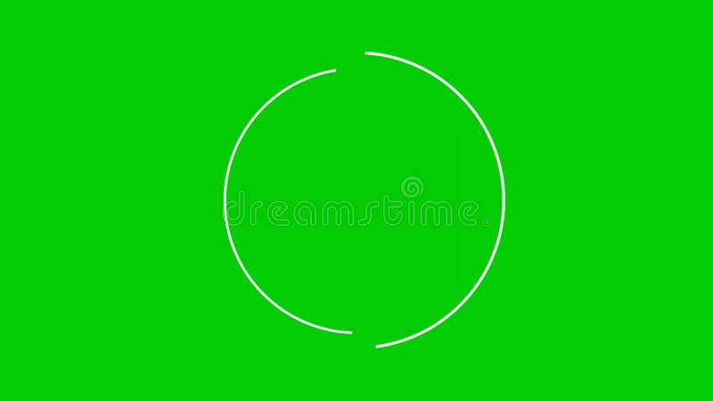 Rotating Circle Border Animation on Green Screen Stock Footage - Video ...