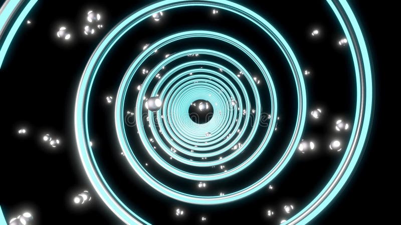 Rotating Circle in the Center and a Glowing Particle Ball. Abstract ...