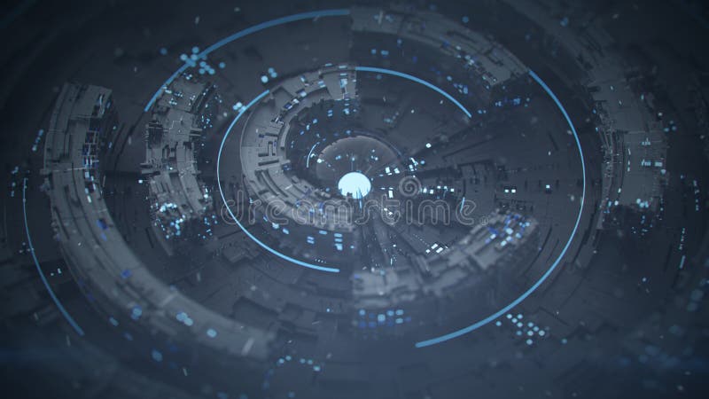 Rotating Circle Elements 3D Rendering Illustration Stock Illustration ...