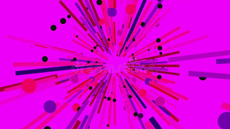 Rotating Circle with Ray Strips. Motion. Technological Stripes Rotate ...