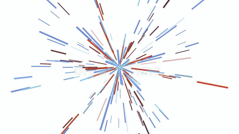Rotating Circle with Ray Strips. Motion. Technological Stripes Rotate ...