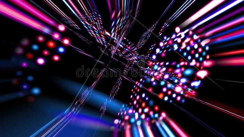 Rotating Circle Shapes Abstract Pattern of Circles Stock Illustration ...