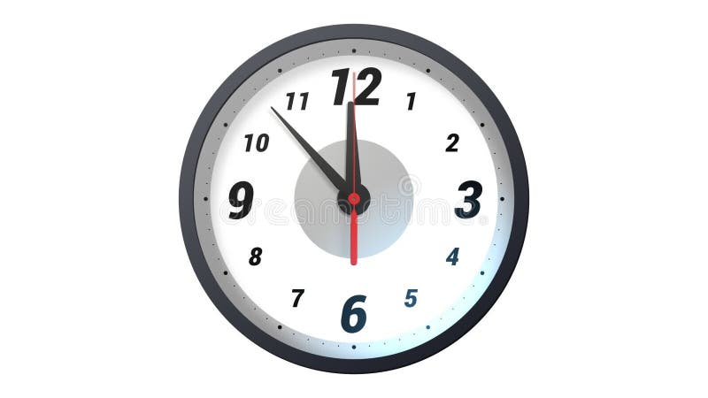 Rotating Clock Animation - No Background Stock Footage - Video of ...