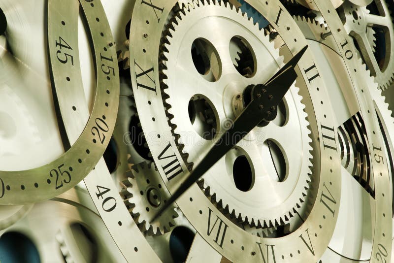 Rotating clock, close-up stock image. Image of transmission - 171389095