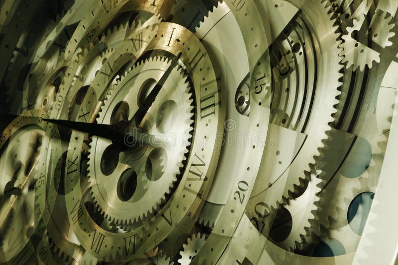 Rotating clock, close-up stock photo. Image of energy - 171389792