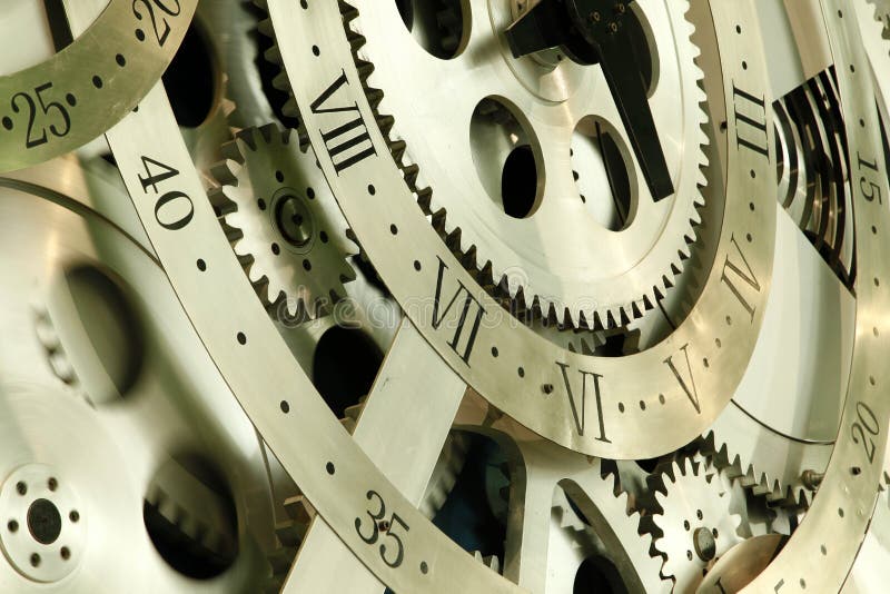 Rotating clock, close-up stock image. Image of hours - 171389929