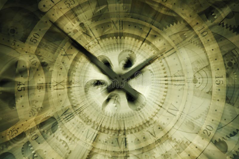 Rotating clock, close-up stock photo. Image of hour - 171389938