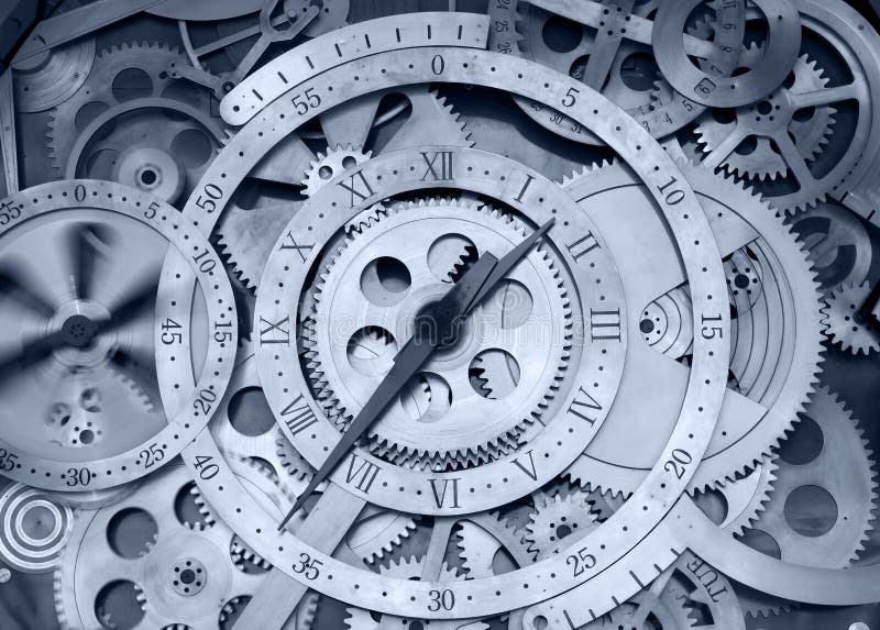 Rotating clock, close-up stock photo. Image of hours - 171390022