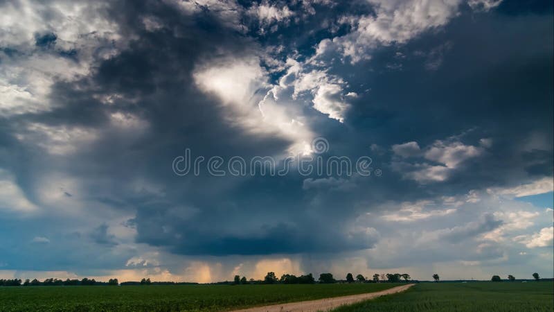 Rotating Storm Clouds Moving Across the Sky Stock Video - Video of ...