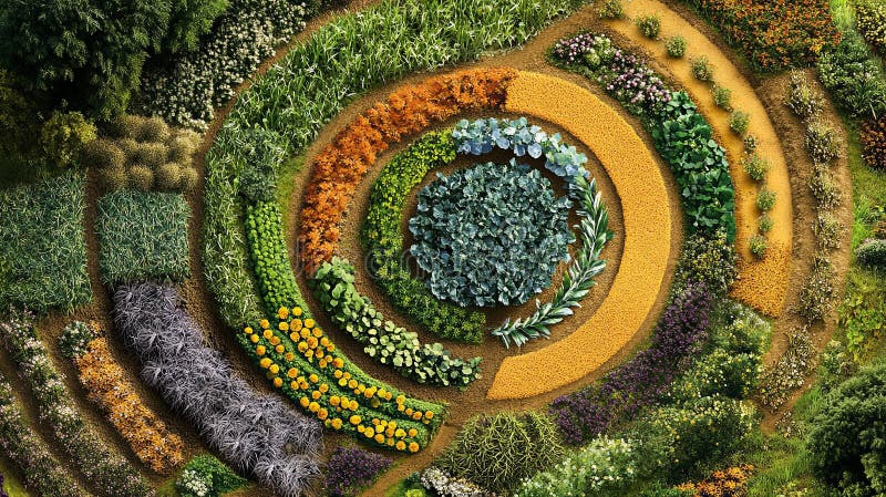 Rotating Crops Enhancing Soil Quality, Top-down Layout, Permaculture ...
