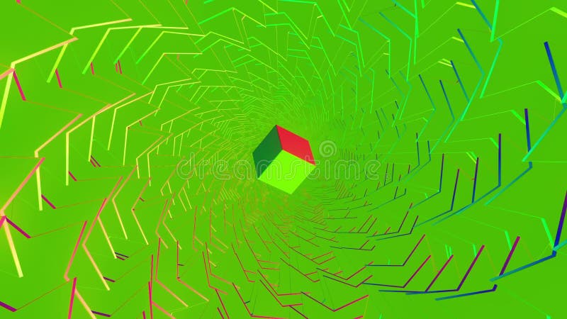 Cube and Green Abstract Background Loop Stock Footage - Video of shape ...
