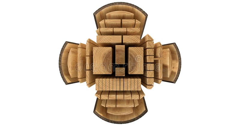 Rotating Cut Lumber from the Log in Front View Stock Video - Video of ...