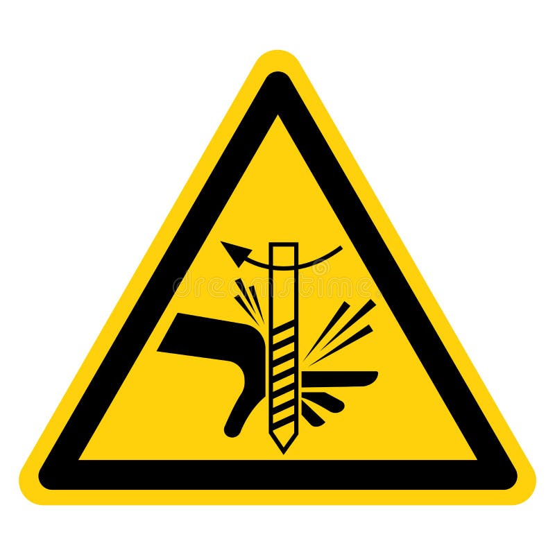 Rotating Cutting Hazard Symbol Sign, Vector Illustration, Isolate on ...