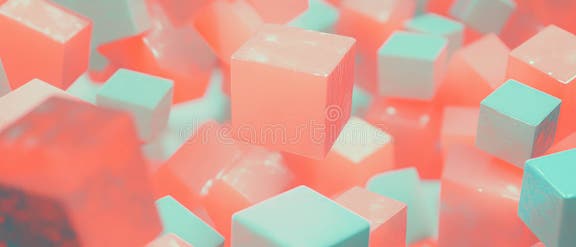 Rotating 3D Data Cubes Representing Multi-dimensional Data Visualization and Analysis Stock ...