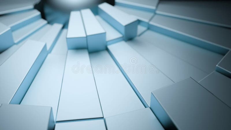 Rotating 3d Ray Lines. Design. 3D Rectangular Beams Rotate Around Ball ...