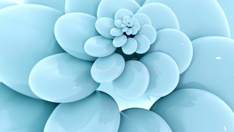 Rotating 3d Spiral of Round Balls. Design. Abstract 3d Spiral of Moving ...