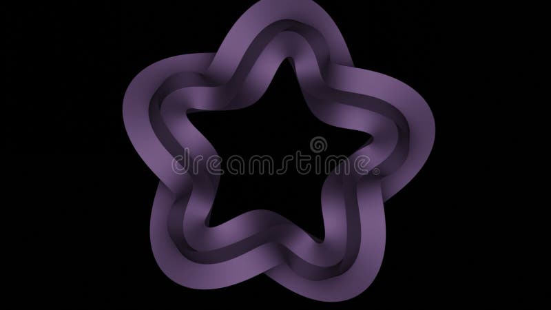 Rotating 3d Star with Illusion Effect. Design. 3D Star Shape with ...