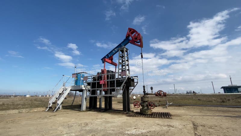 Rotating Device for Oil Production. Mining Operations. Crimea Stock ...