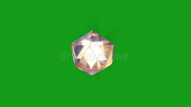 Rotating Diamond Green Screen Motion Graphics Stock Footage - Video of ...