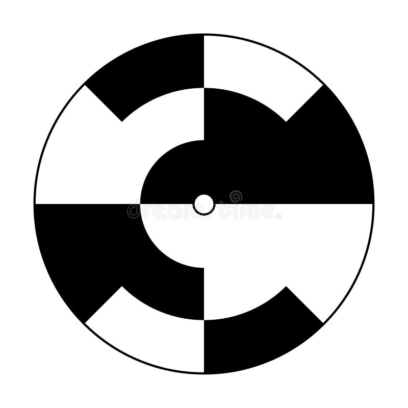 Template for a Rotating Disk To Turn the Whole Surface into Gray Color ...