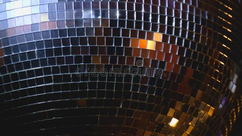 Rotating Disco Mirror Ball at the Night Club Stock Footage - Video of ...