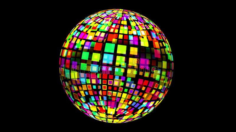 Rotating Disco Ball Casting Moving Lights in a Dim Room Stock Footage ...