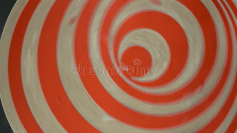 Rotating Disk with Optical Illusion in the Park Stock Footage - Video ...