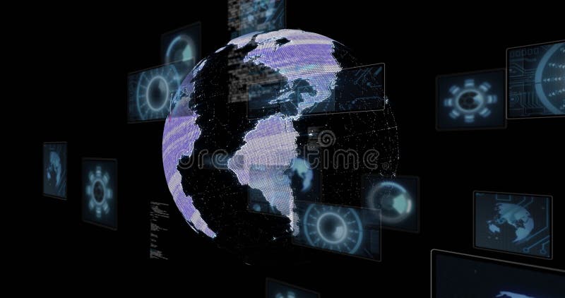 Technology Globe Maps Stock Illustrations – 2,445 Technology Globe Maps ...