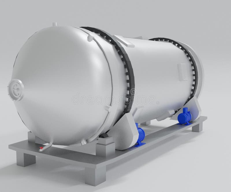 Rotating Drum Bioreactor for Solid State Fermentation Stock ...
