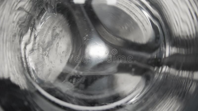 Rotating Drum of the Washing Machine. Laundry Stock Video - Video of ...