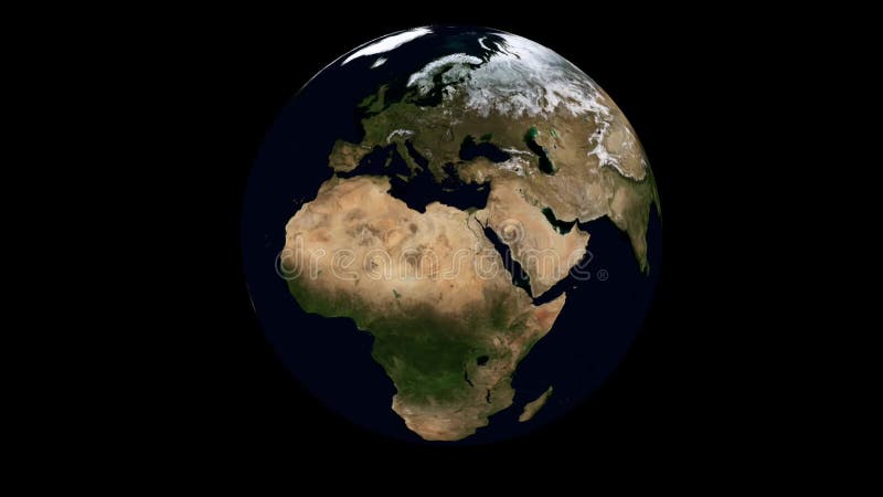 Two Rotating Earths Side by Side. Parallel Universe Concept. 3D ...
