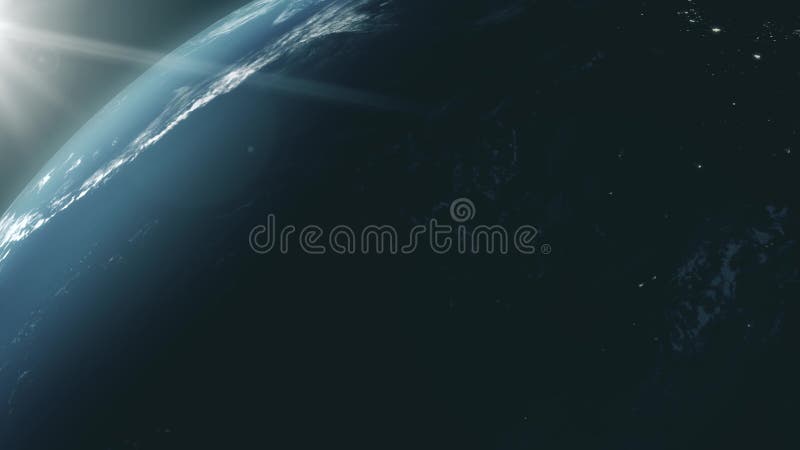 Rotating Earth Globe, View from Space Seamless Loop. 4K Clip Stock ...