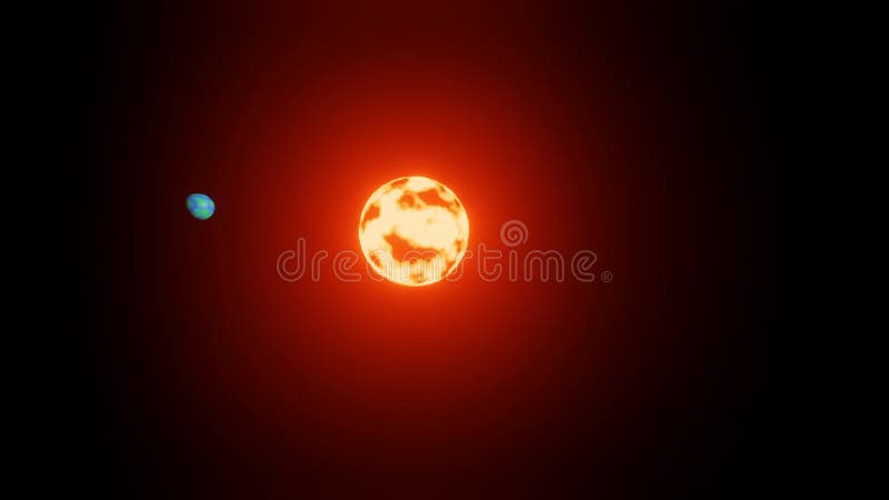 Rotating Earth with Sun. Seamless Loop Animation. Earth S Rotation ...