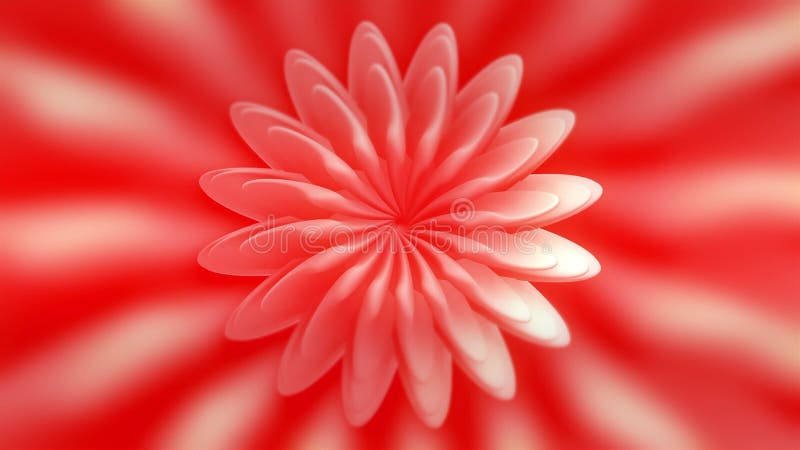 Rotating Flower Pattern. Motion. Beautiful 3d Flower Rotates and ...