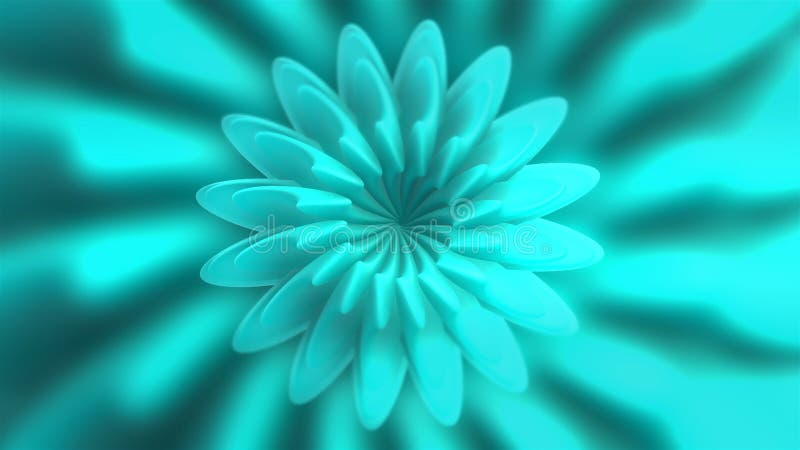 Rotating Flower Pattern. Motion. Beautiful 3d Flower Rotates and ...