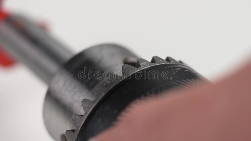 Rotating the Gear Mechanism of an Electric Drill by Hand To Change the ...