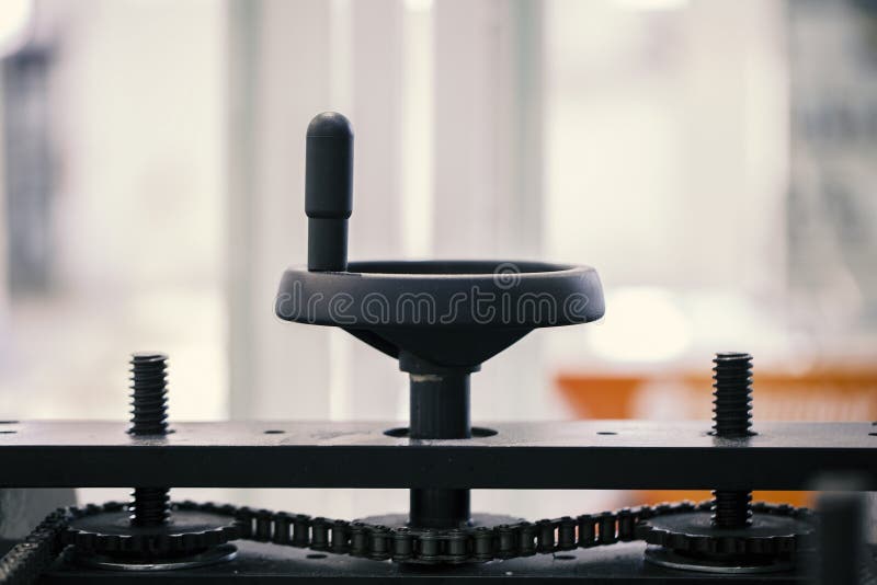 Rotating gears on machine stock image. Image of motion - 100762557