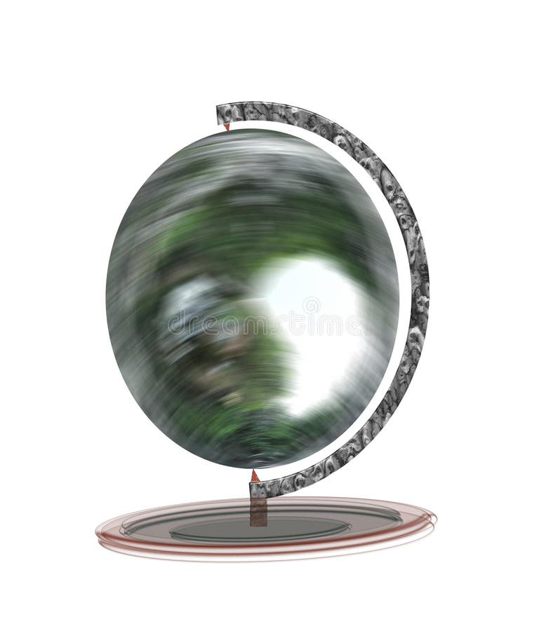 Rotating globe stock illustration. Illustration of dimension - 27186137