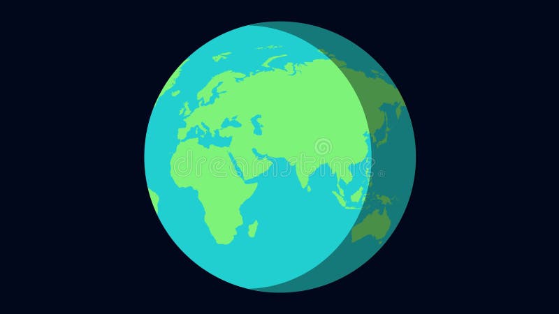 World Map Globe Shaped World Globe Alpha Greenscreen Editing Animation ...