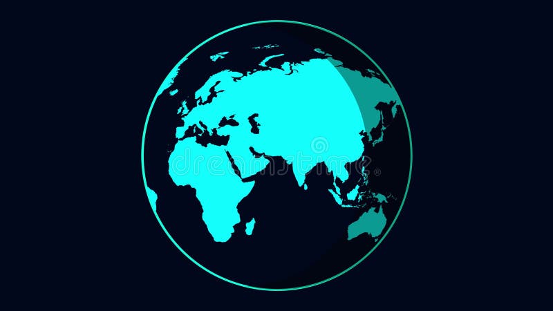 World Map Globe Shaped World Globe Alpha Greenscreen Editing Animation ...