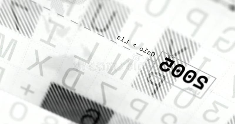 Rotating Globe and Numbers Image Over Abstract Background with Letters ...