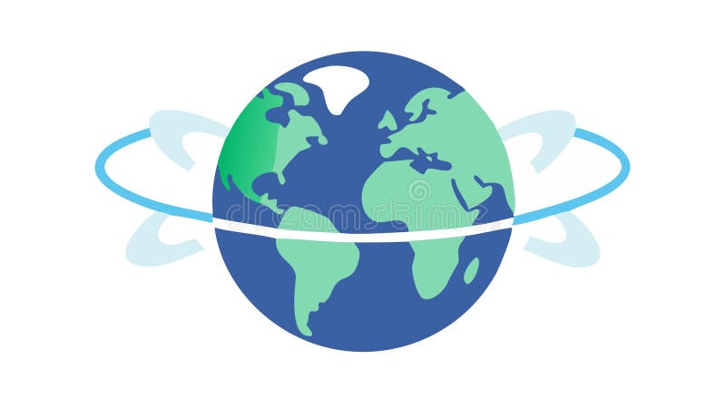 Rotating Globe, World Map, Global Reach, Vector Design Generative AI ...